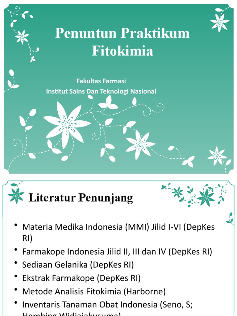 Modul Prakt. Fitokimia-Rev1a | PDF | Sains & Matematika