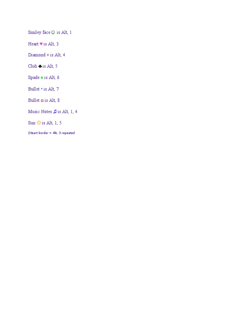 Smiley Face Shortcut | PDF