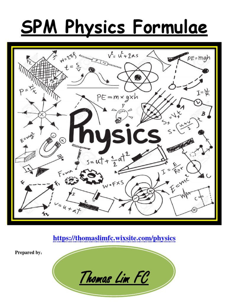 SPM Physics Formulae | PDF