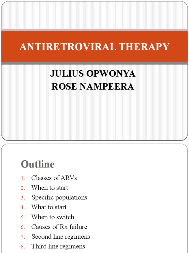Anti-Retroviral Therapy | PDF | Management Of Hiv/Aids | Hiv