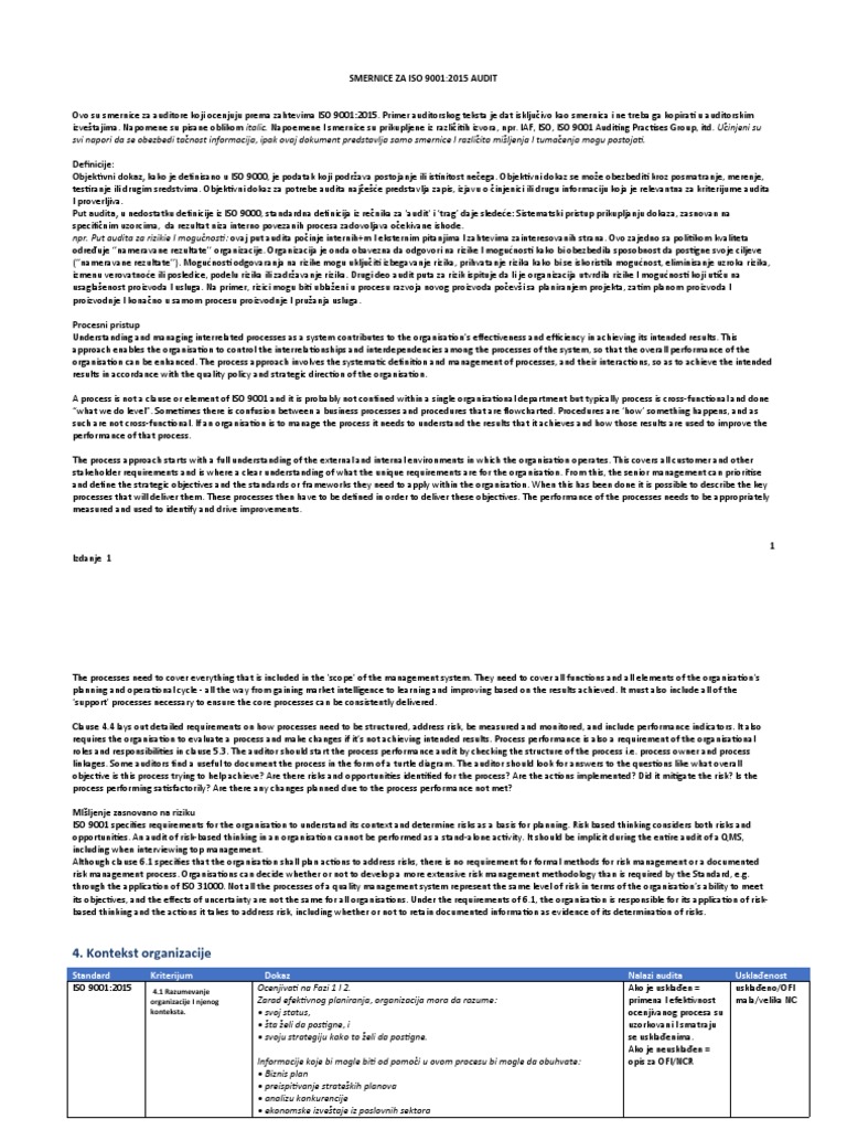 Smernice Za Pisanje Auditorskih Izveštaja | PDF