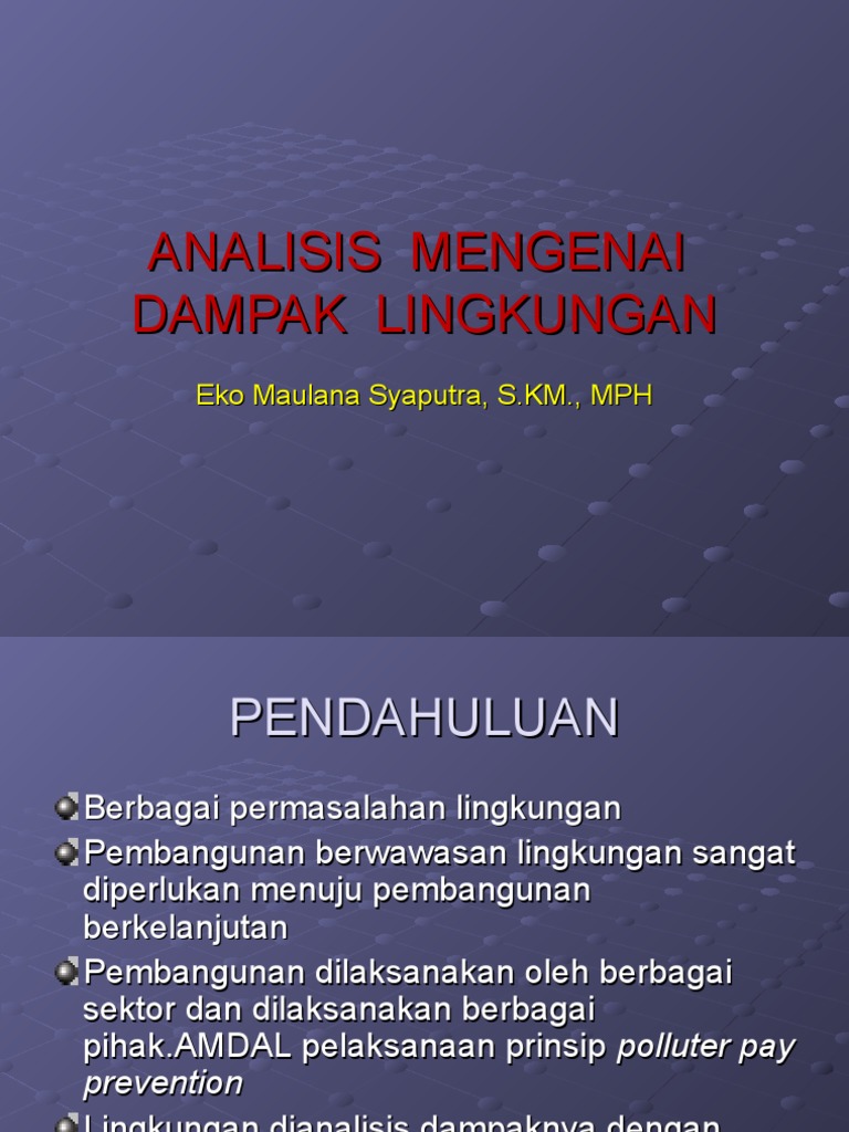 Pengenalan AMDAL | PDF
