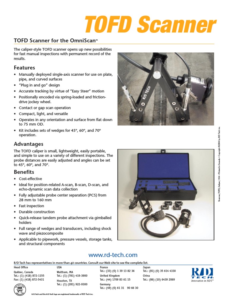 Tofd Scanner For The Omniscan | Download Free PDF | Image Scanner ...