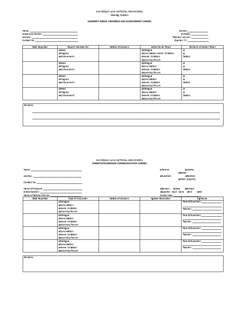 Anecdotal Record For RPMS | PDF | Social Institutions | Social Science