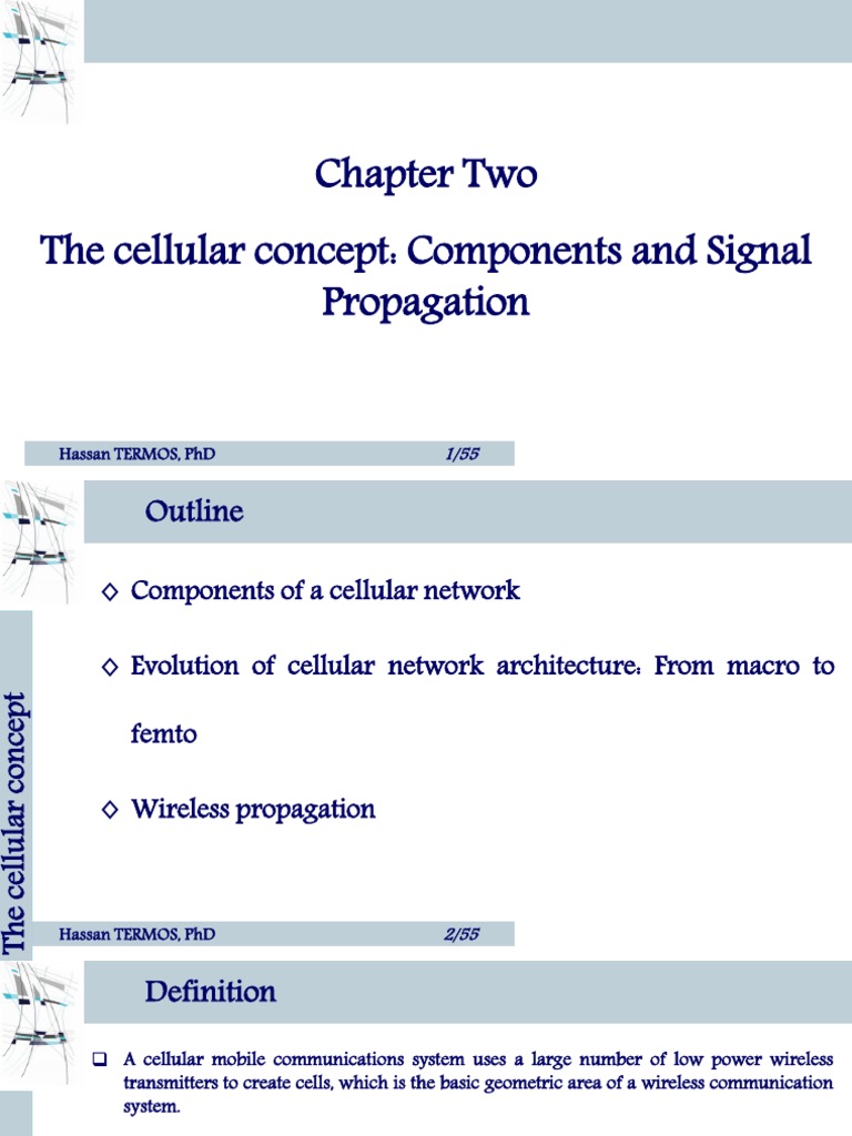 Chapter Two-The Cellular Concept Components and Signal Propagation | PDF | Radio Propagation ...