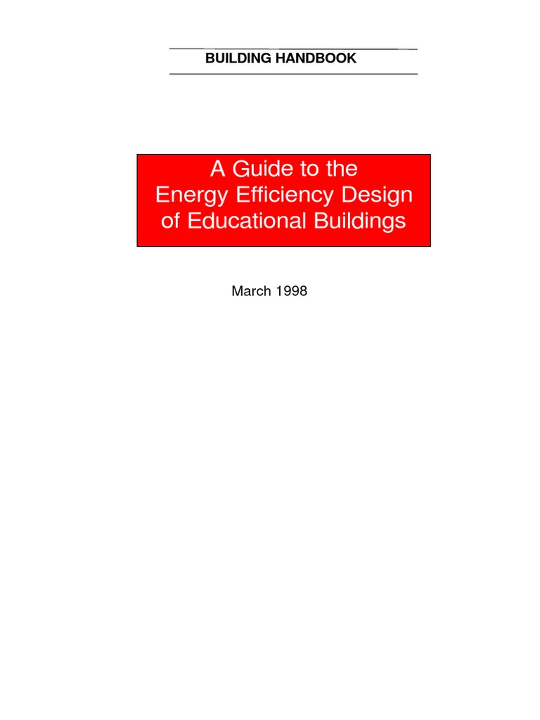 Energy Efficiency in Educational Buildings | PDF | Water Heating ...