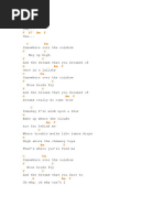 OVER THE RAINBOW - Ukulele Tabs by Israel Kamakawiwo'ole - UkuTabs | PDF