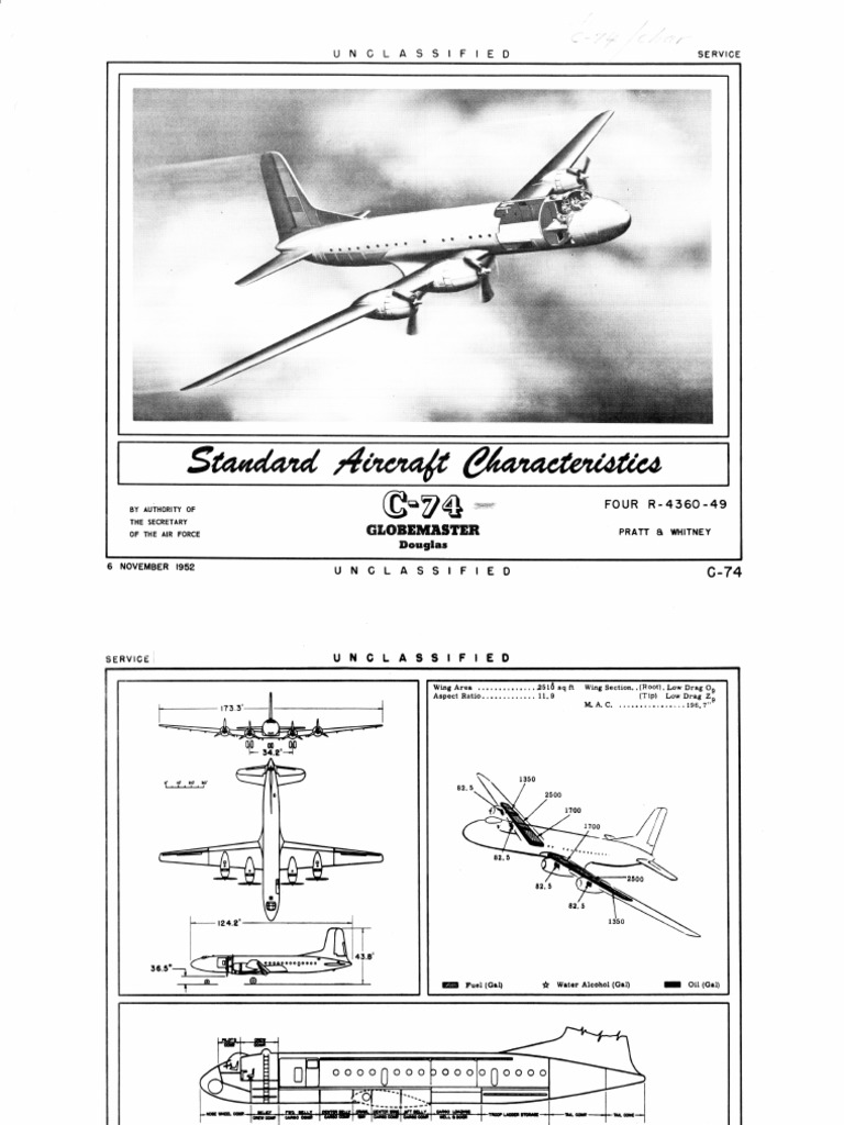 C-74 Globemaster SAC - 6 November 1952 | PDF