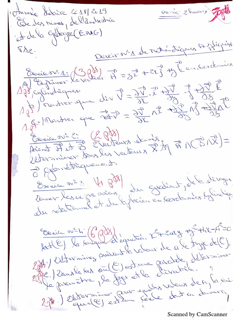 Dev1 Maths Corrigé | PDF
