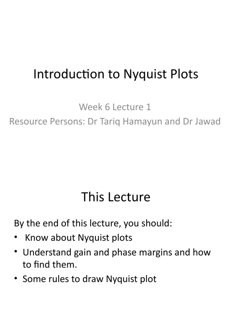 Nyquist Plot Analysis and Tutorial | PDF | Electrical Engineering ...