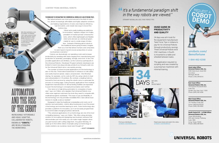 F - UNIVERSAL ROBOTS - Final - Spread | PDF | Robot | Robotics