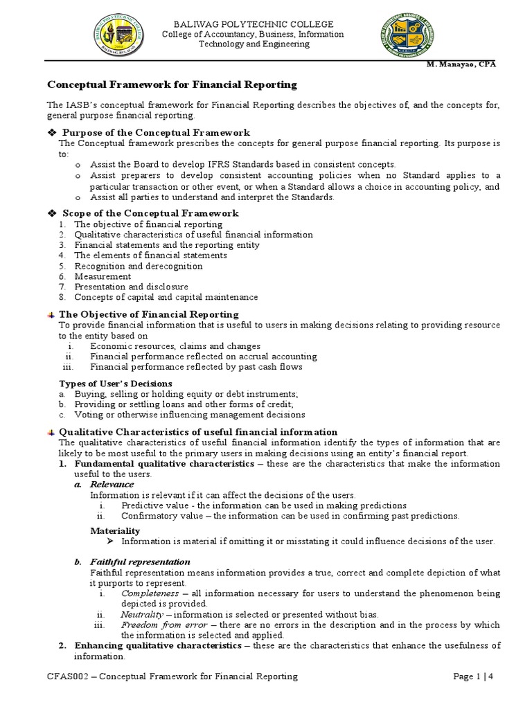 Financial Reporting Framework Guide | PDF | Historical Cost | Equity ...