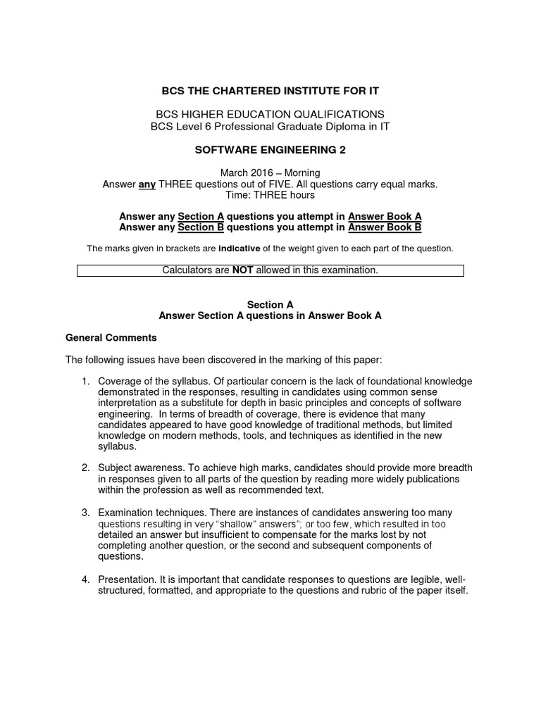 Bcs Higher Education Qualifications BCS Level 6 Professional Graduate ...