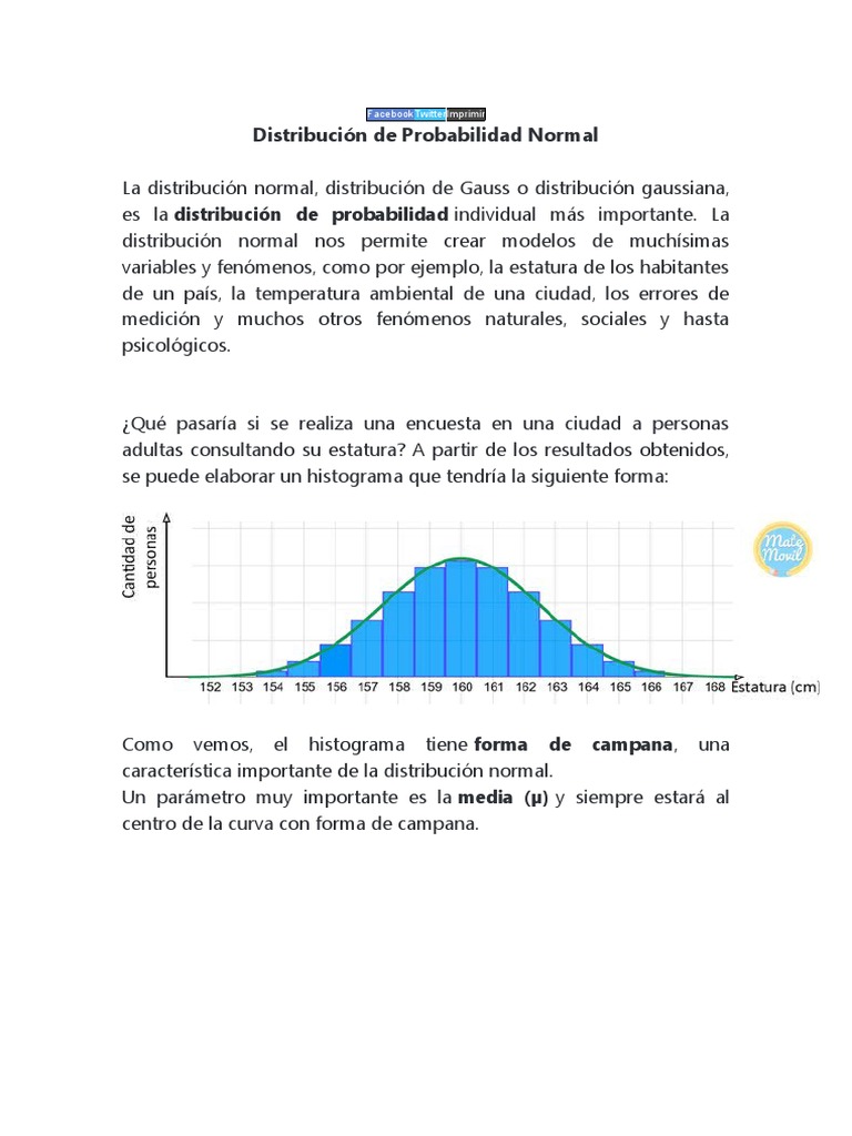 Exposicion Distribucion de Probabilidad Normal | Descargar gratis PDF ...