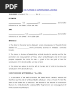 HUF Creation Deed | PDF