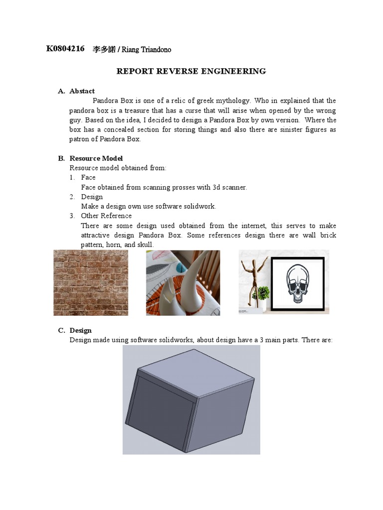 K0804216 Report Reverse Engineering: A. Abstact | PDF