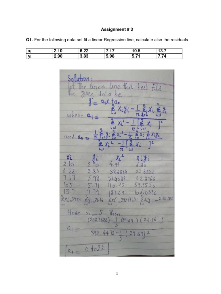 Linear and Quadratic Regression Analysis: Calculating Regression Lines ...
