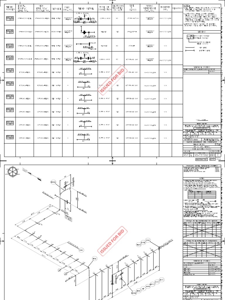 Tie-In Service Tie-In Detail Connection Type of Remarks Class & Size ...