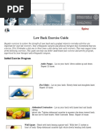 Spine Conditioning Exercise Guide | PDF | Orthopedic Surgery | Abdomen