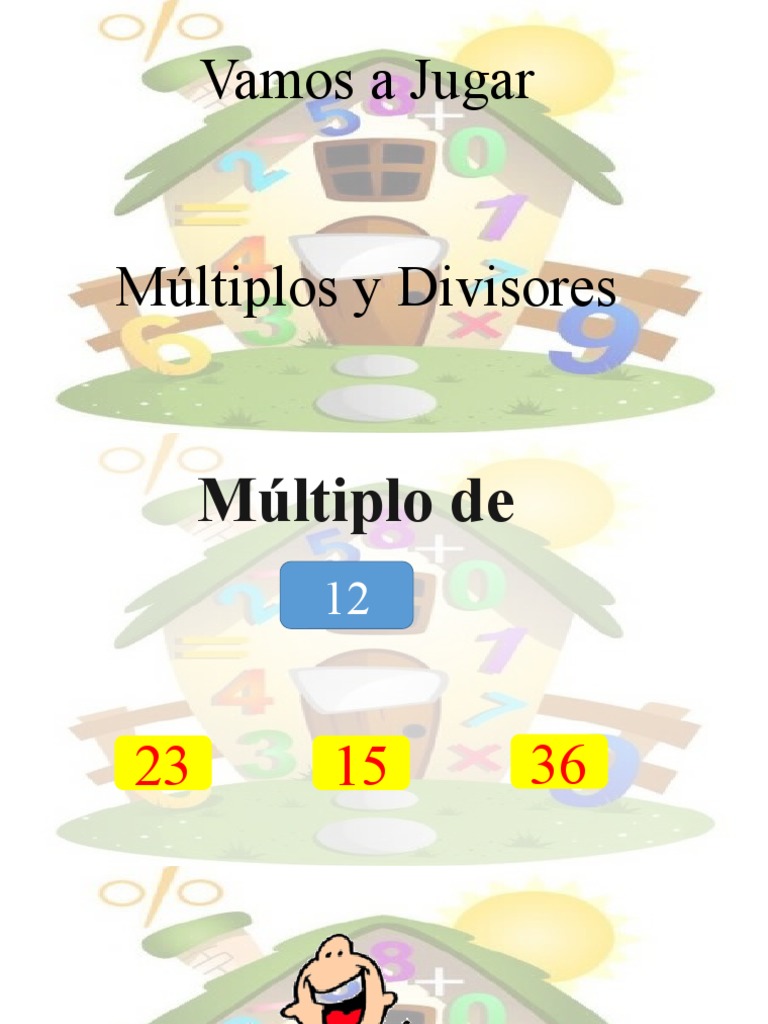 Juego Multiplos y Divisores | PDF