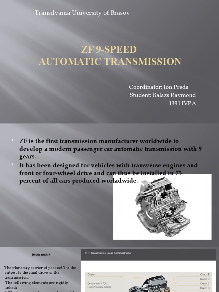 ZF 9-Speed Automatic Transmission | PDF