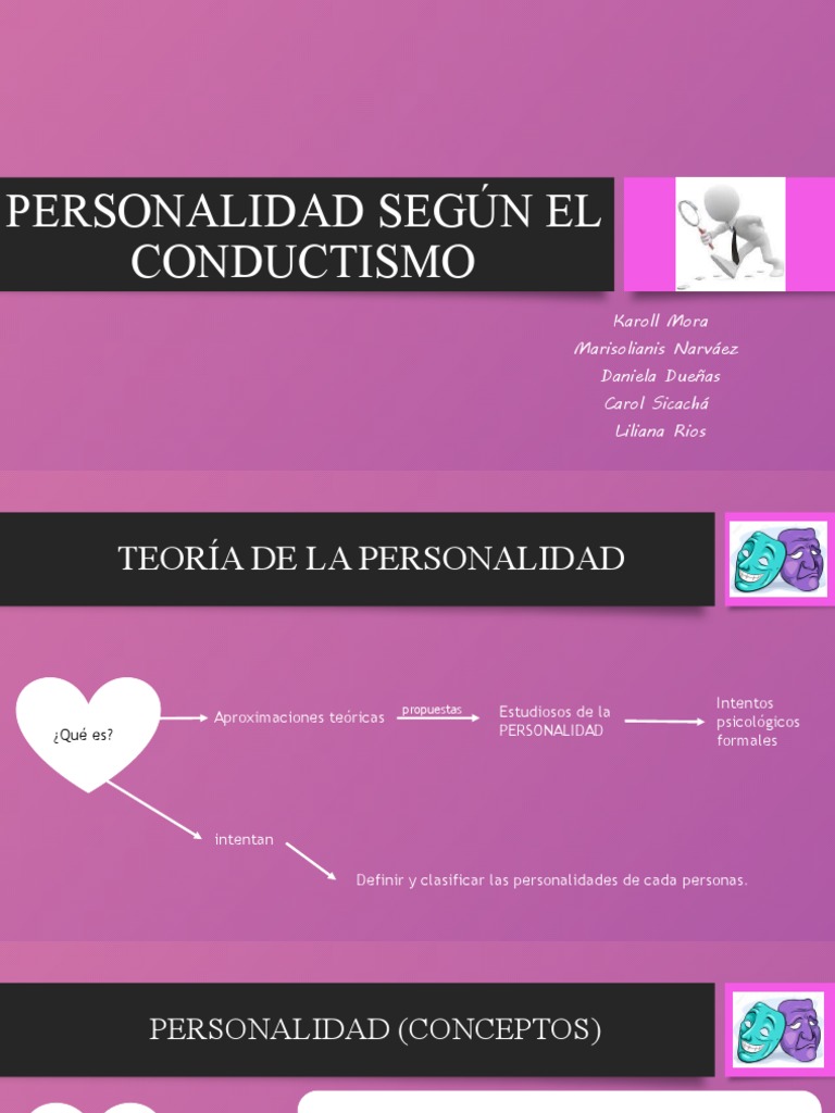 Personalidad Según El Conductismo | PDF | Crecimiento personal y ...