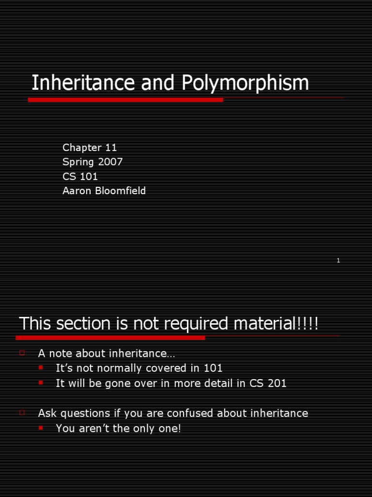 10 ch11 Inheritance | PDF | Inheritance (Object Oriented Programming) | Class (Computer Programming)