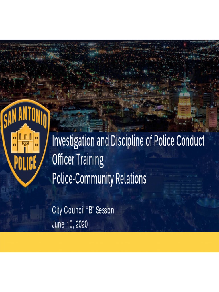 SAPD Discipline Relations Training Presentation | Download Free PDF ...