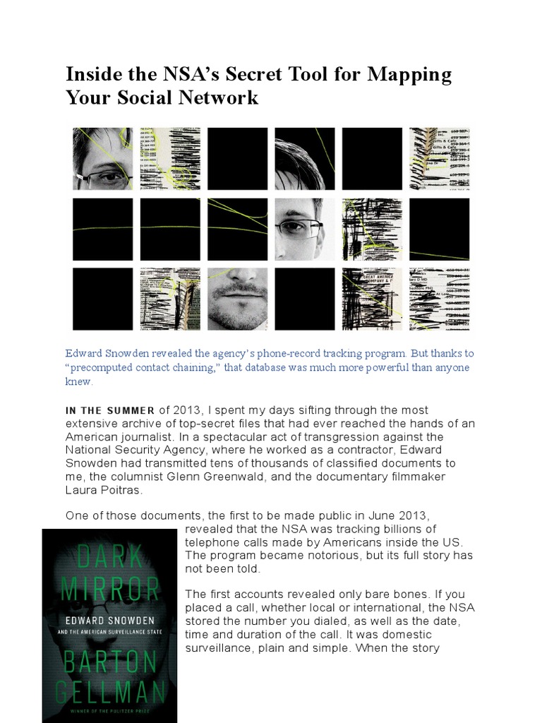 Inside The NSA's Secret Tool For Mapping Your Social Network | PDF ...