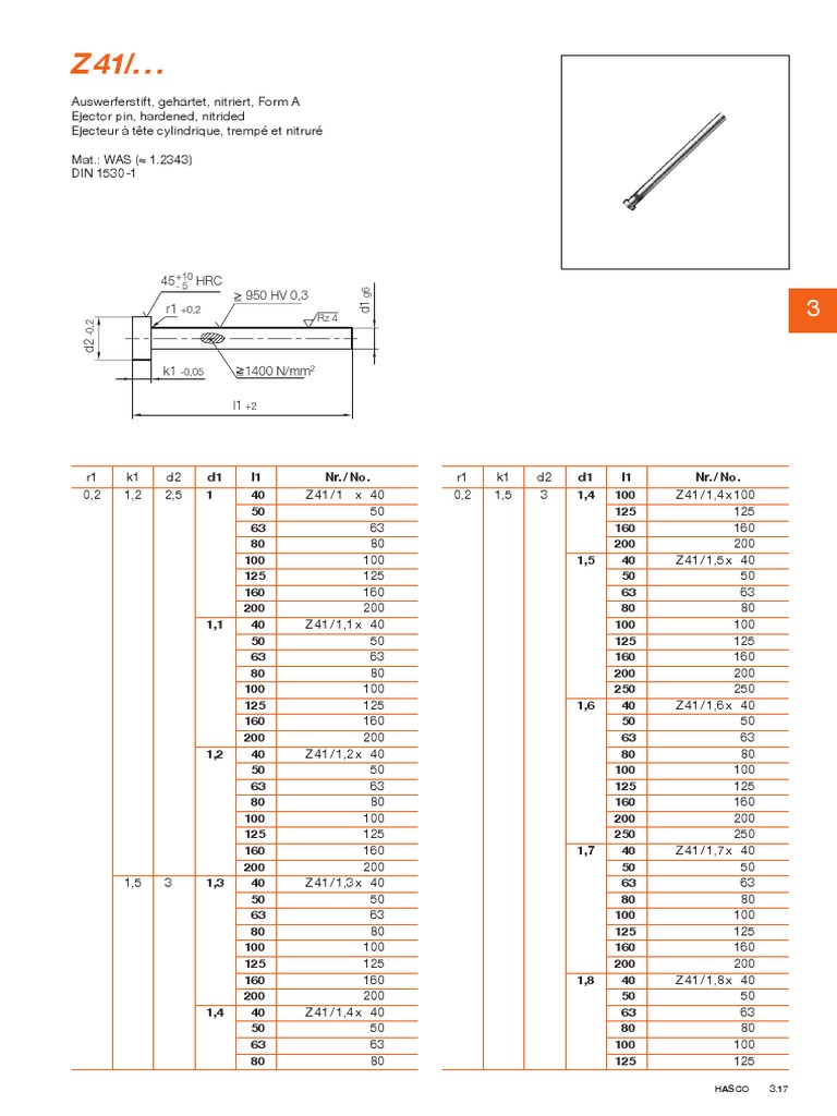 Botadores Hasco Z41 | PDF