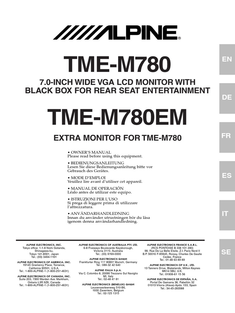 Om - Tme M780 Tme M780em - en PDF | PDF | Electrical Wiring | Computer ...