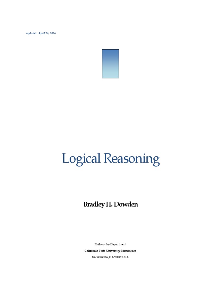 Logical Reasoning | PDF | Inductive Reasoning | Argument