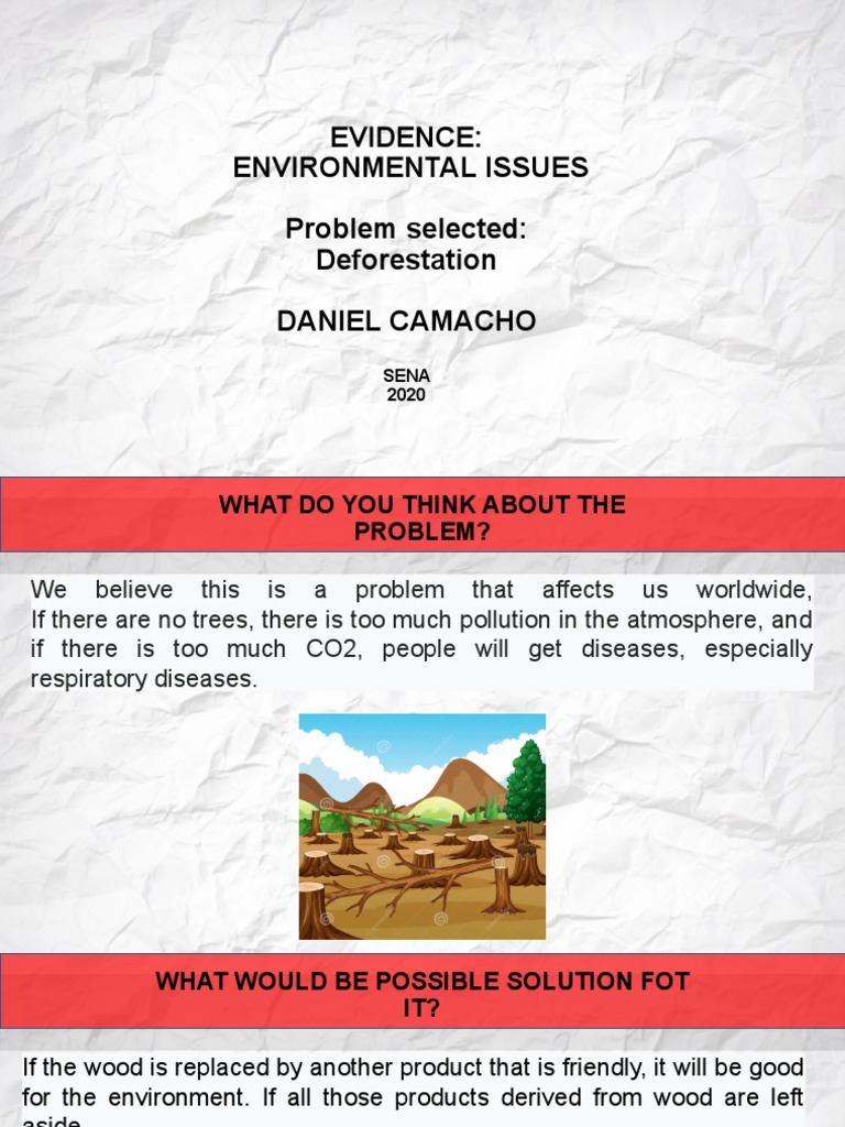 Environmental Issues DANIEL CAMACHO | PDF