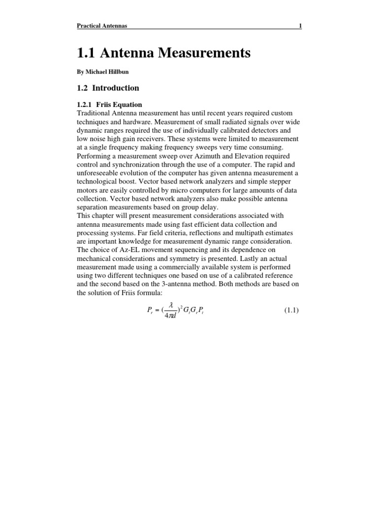 Antenna Measurement | PDF | Antenna (Radio) | Decibel