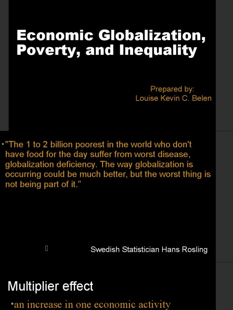 Economic Globalization, Poverty, and Inequality | PDF