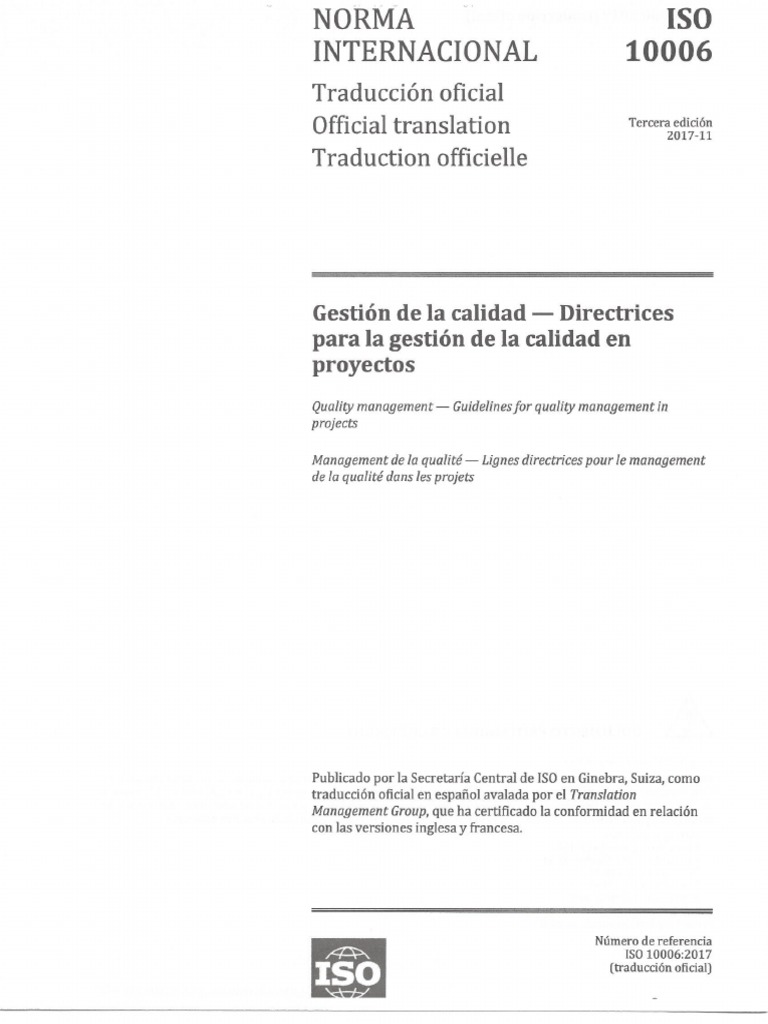 Iso 10006 2017 PDF | PDF