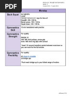 Garage Strength Program | PDF | Weight Training | Physical Fitness