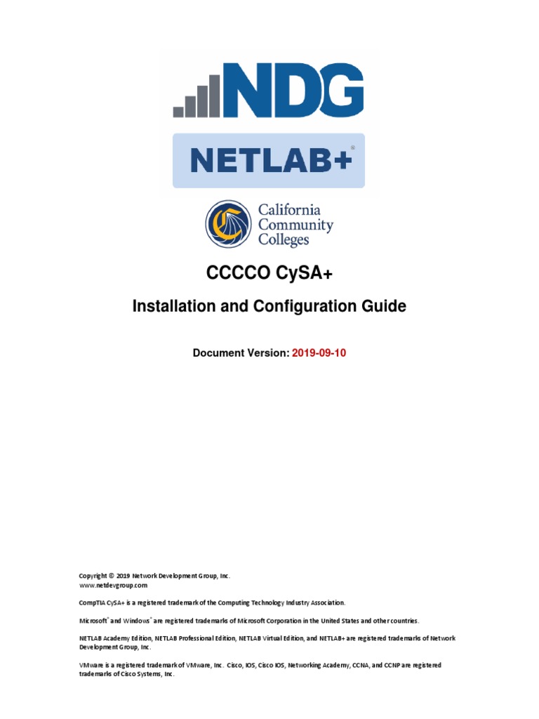 Cccco Cysa+: Installation and Configuration Guide | PDF | Virtual ...