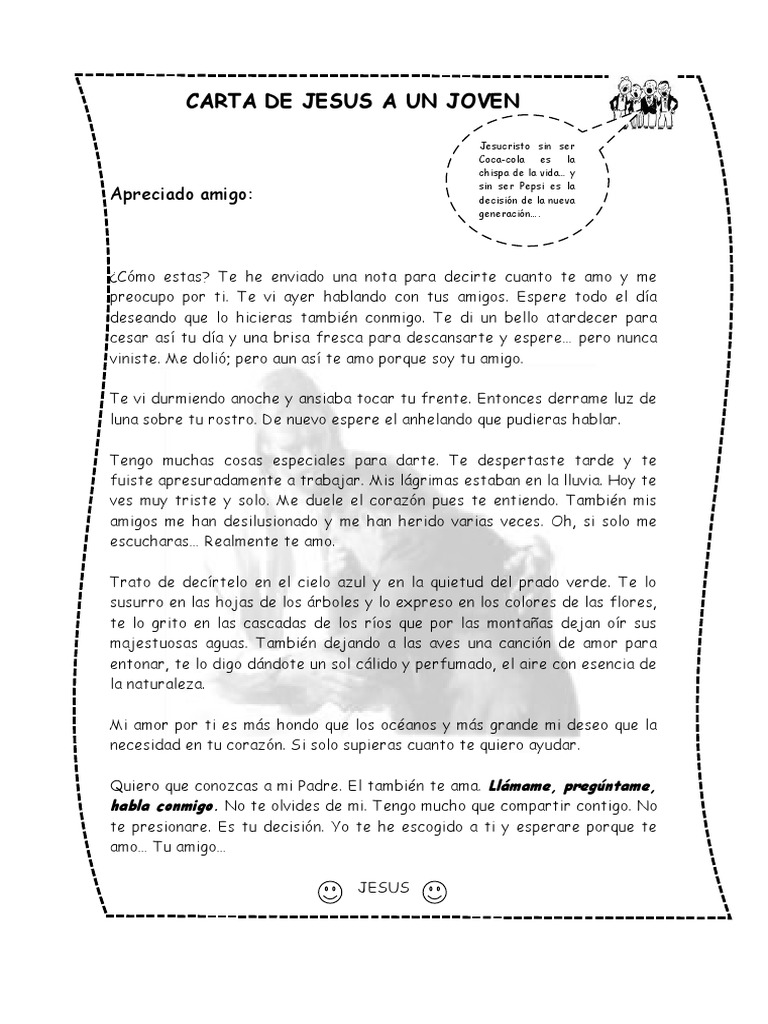 Carta de Jesus A Un Joven | PDF Carta de Jesus A Un Joven | PDF
