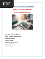 Office Administration Sba Breakdown 2025 | PDF | Career & Growth | Business
