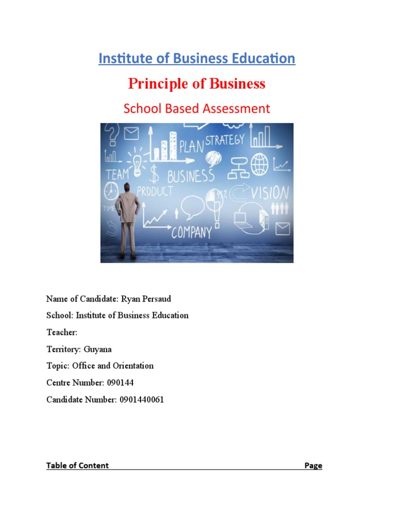 Principle of Business SBA | PDF | Entrepreneurship | Mobile Phones