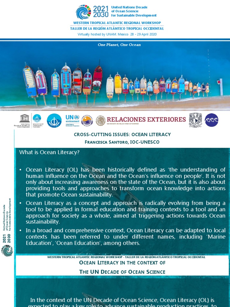 D1 Ocean Literacy WesternTropicalAtlantic | PDF | Sustainability | Literacy