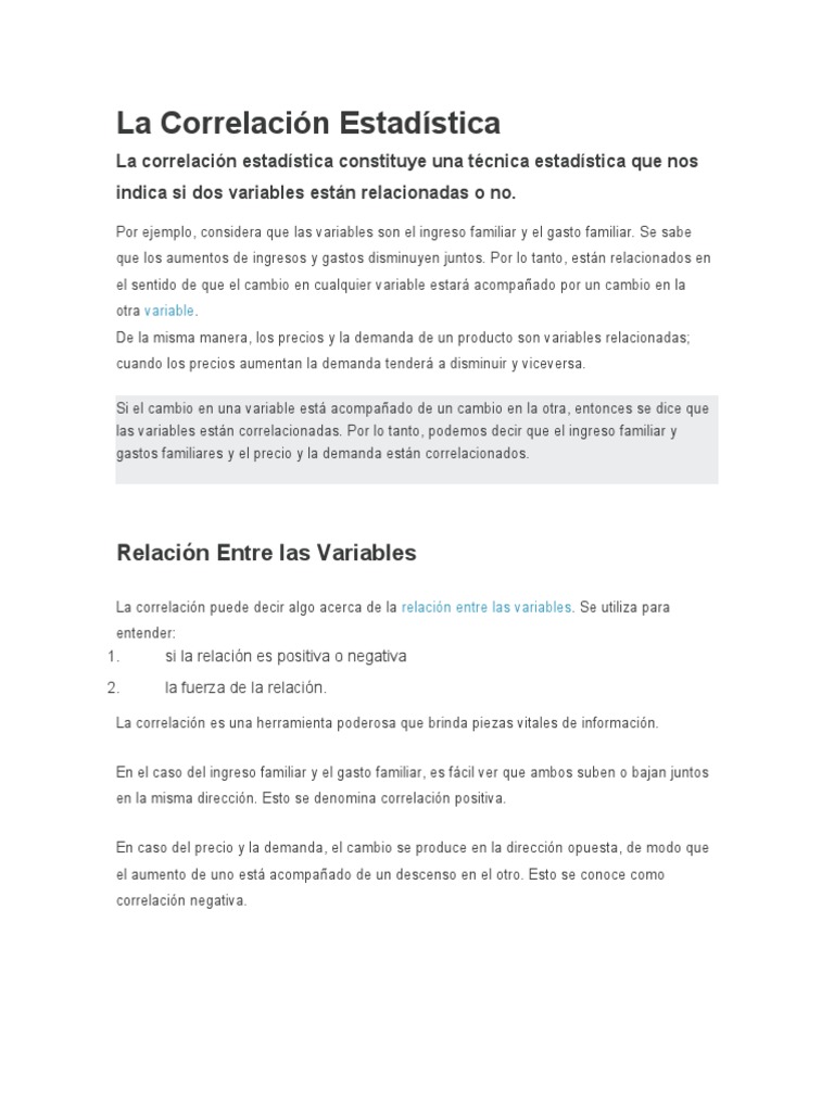 Coeficiente de Correlación | PDF | Covarianza | Correlación y dependencia