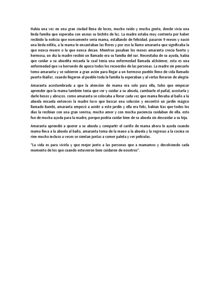 Cuento Amaranta | PDF