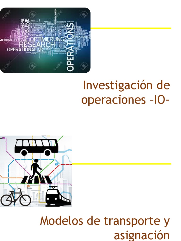 Modelos de transporte y asignación: resolución de problemas de programación lineal mediante ...