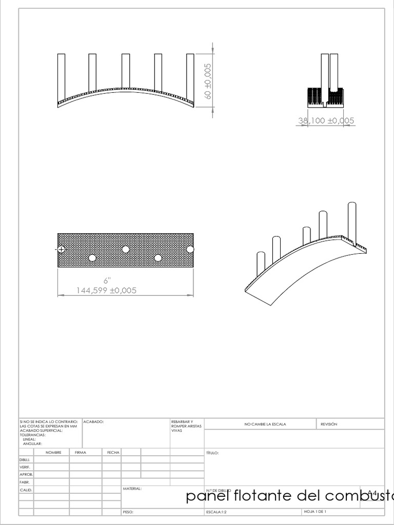 Panel Flotante Del Combustor - 1 PDF | PDF