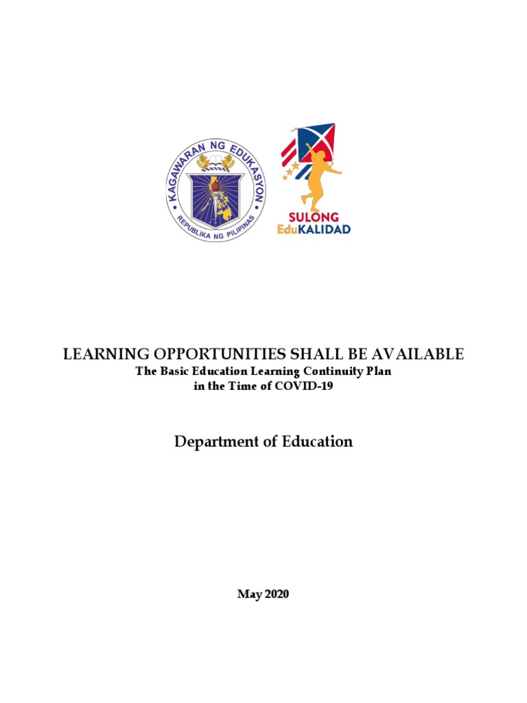 BE-LCP - Final - 24 May 2020 PDF | PDF | Educational Technology | Wellness