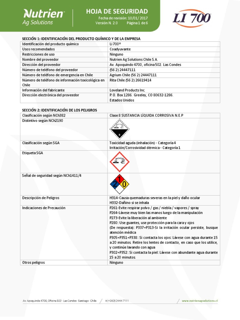 Li-700 hds2018 | PDF | Agua | Residuos