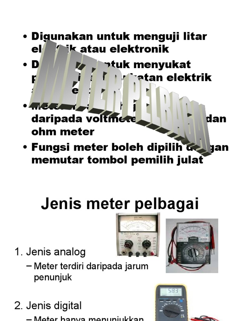 Meter Pelbagai | PDF