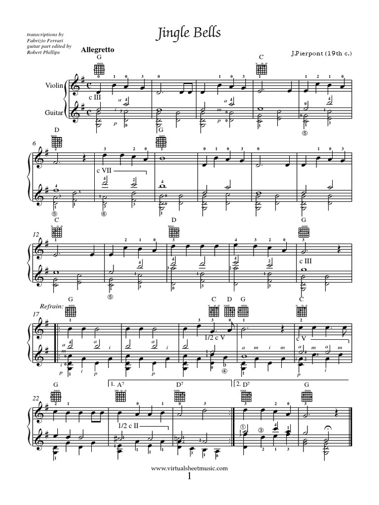 Jingle Bells: Allegretto | PDF | Latin Script